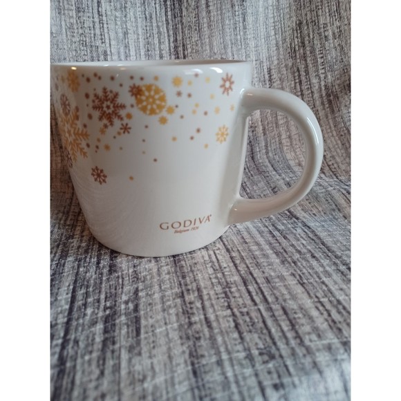 Dining | Godiva Chocolate Modern Gourmet Foods Snowflake Design Mug ...